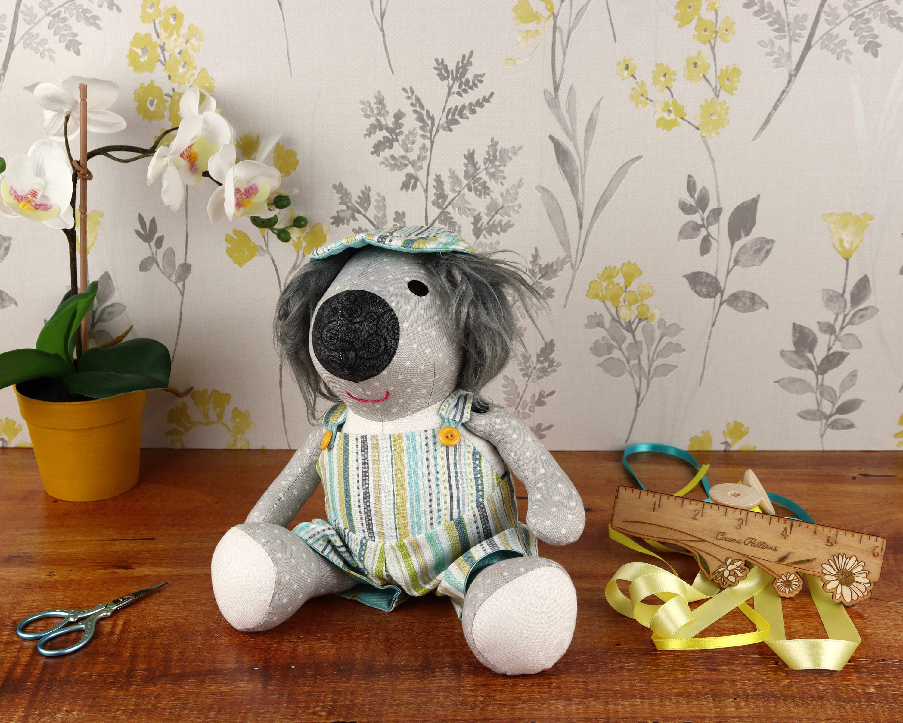 Stuffed Animal With Clothes Pattern and Tutorial, Koala Pdf Sewing ...