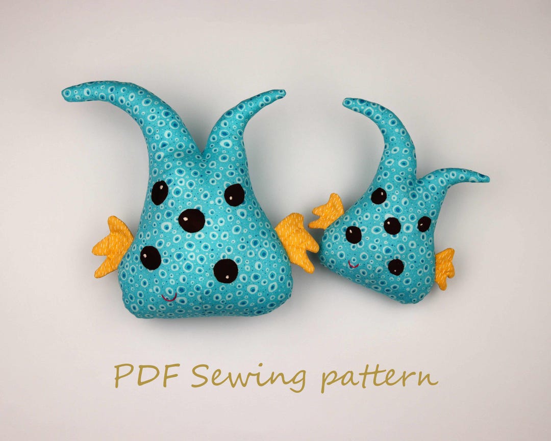 Monster Plush Toy Sewing Pattern, Set of 2 (PDF Pattern) - Etsy