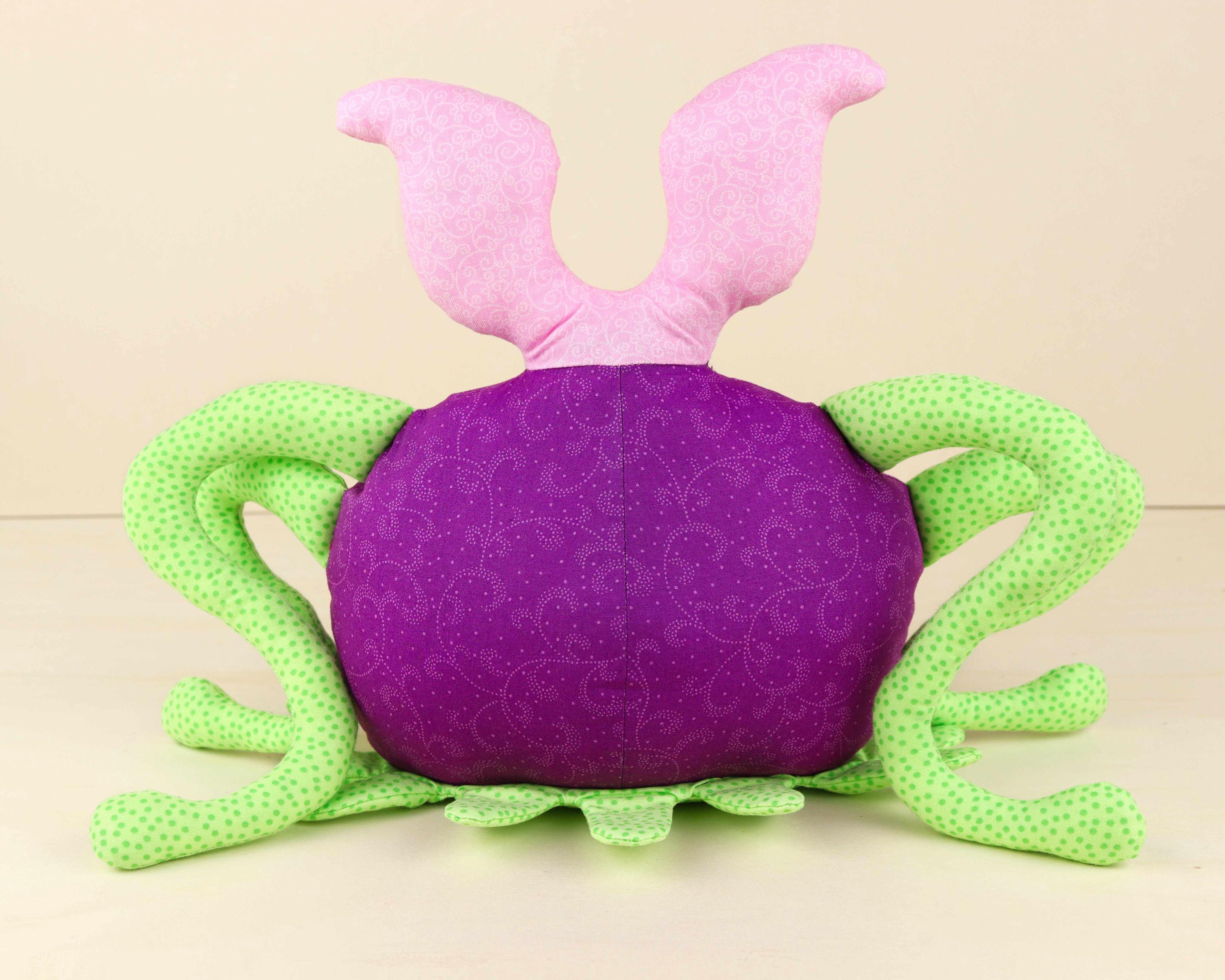 Cute Monster Toy Pdf Sewing Pattern, Stuffed Monster Sewing Tutorial ...