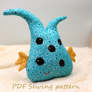 Plush Monster Sewing Pattern: Soft Doll Toy Tutorial (PDF) - Etsy