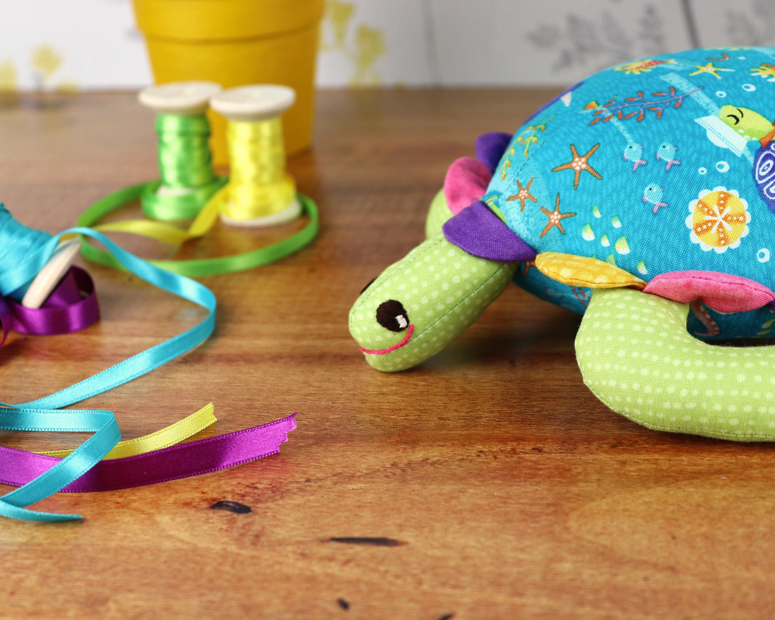 Soft Turtle Pdf Sewing Pattern, Stuffie Pattern for Sewing a Turtle ...