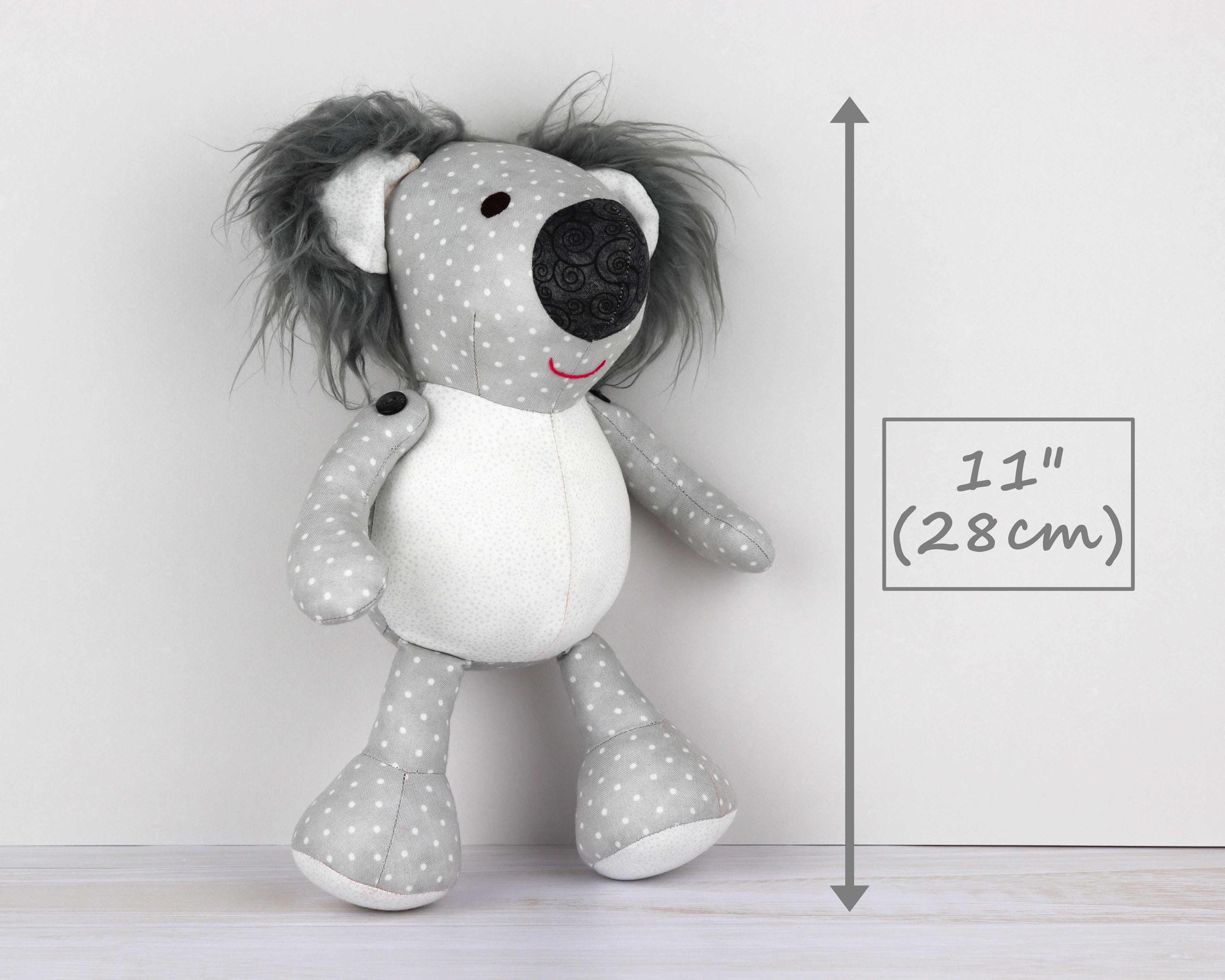 Plush Koala in Clothes Pdf Sewing Pattern, Little Australian Animal Toy ...