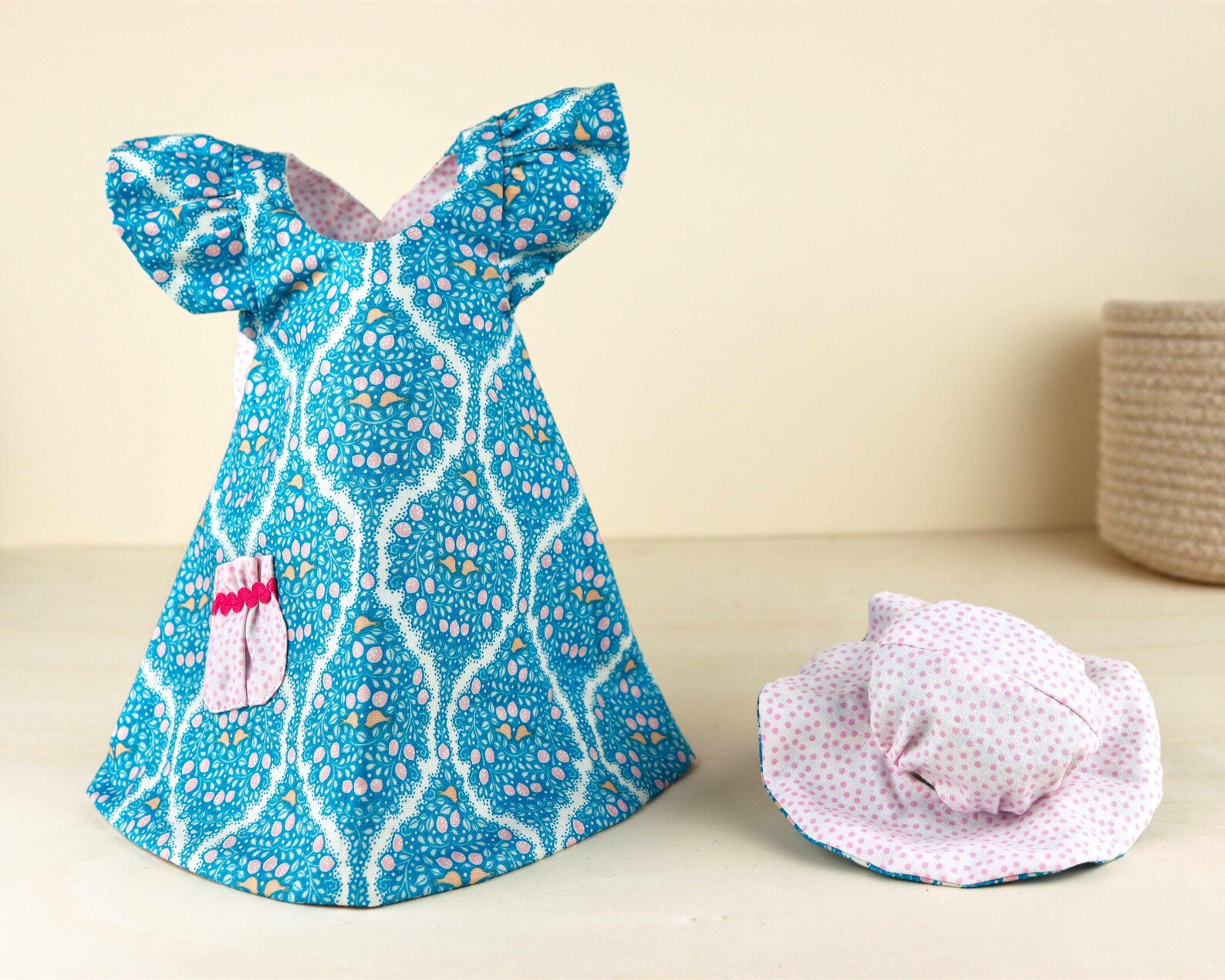 Doll Dress Pdf Pattern for Animal Toy, Toy Clothing Sewing Tutorial for ...