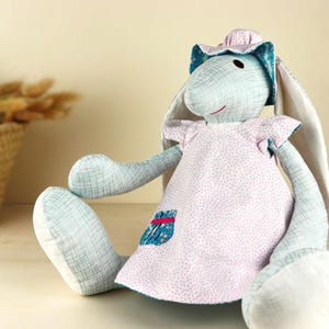Bunny Doll in Dress Sewing Tutorial, Woodland Animal Toy Sewing Pattern ...