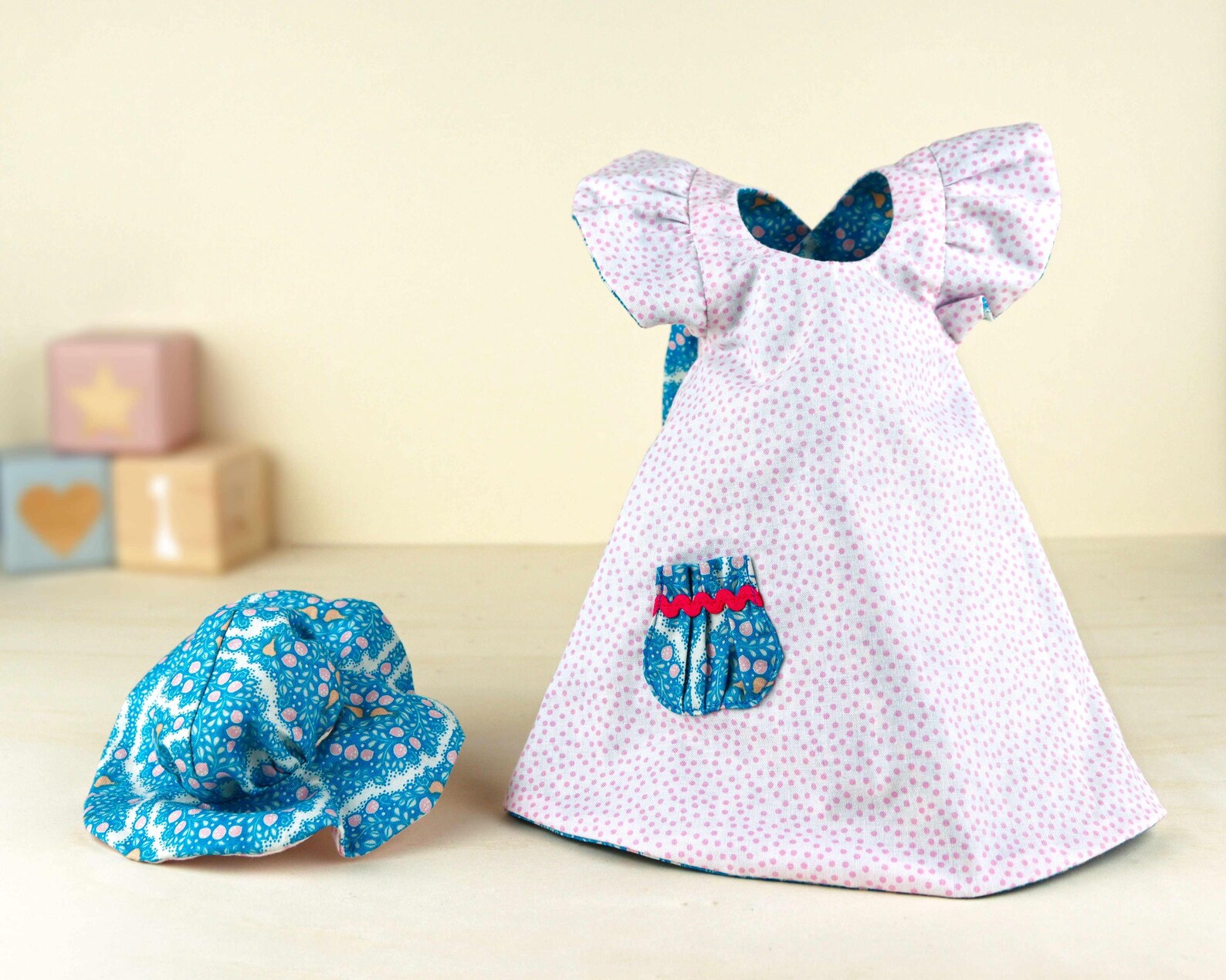 Doll Dress Pdf Pattern for Animal Toy, Toy Clothing Sewing Tutorial for ...