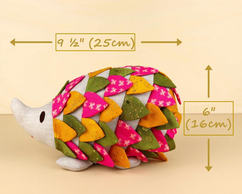 Plush Hedgehog Pdf Sewing Tutorial, Cute Woodland Animal Toy Digital ...