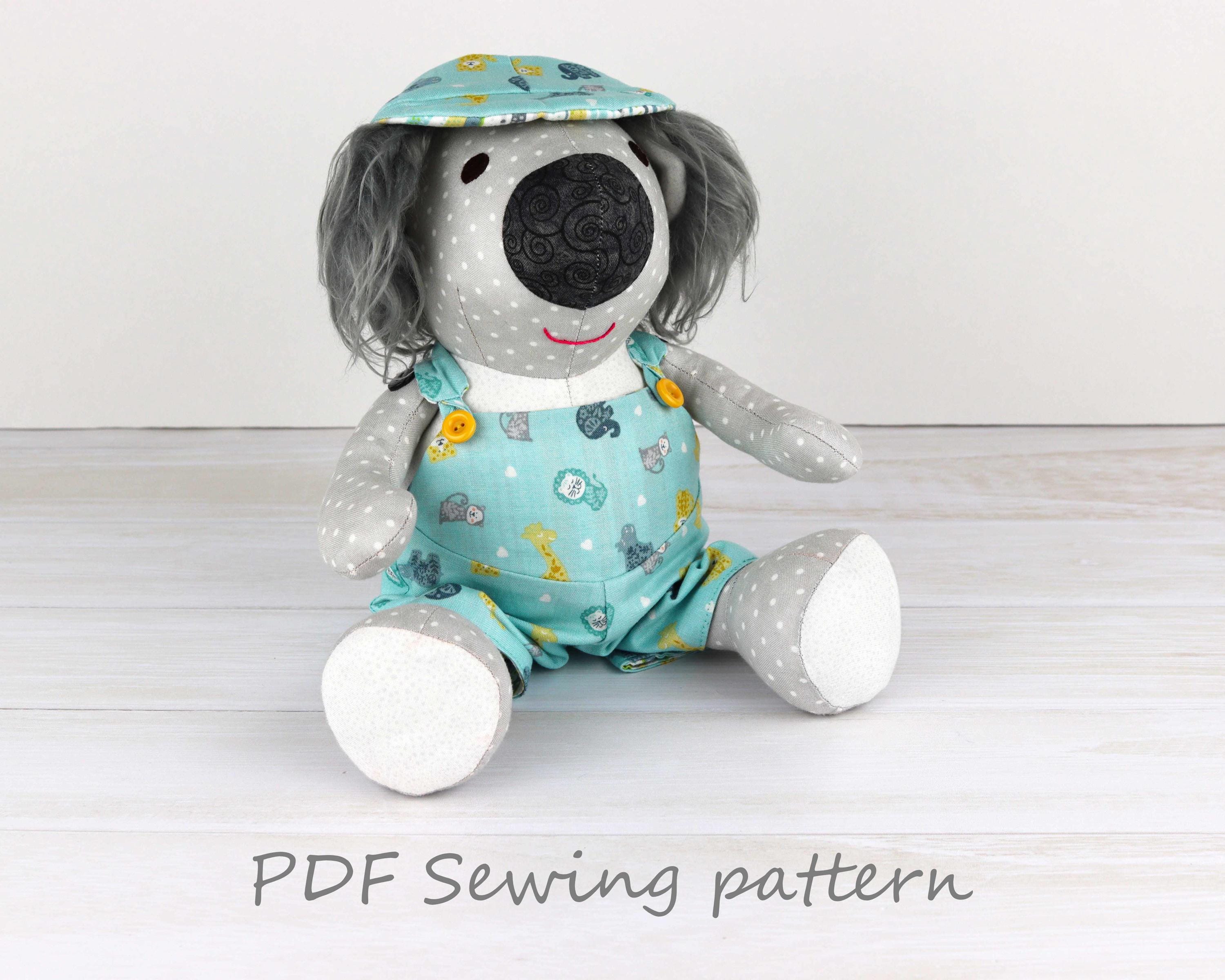 Plush Koala in Clothes Pdf Sewing Pattern, Little Australian Animal Toy ...