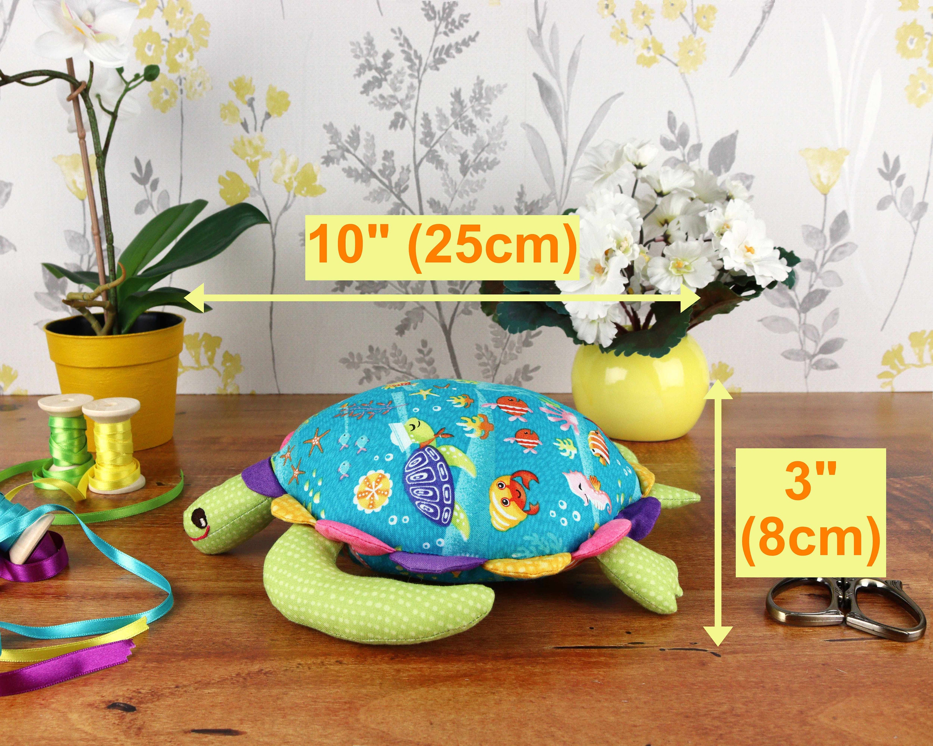 Soft Turtle Pdf Sewing Pattern, Stuffie Pattern for Sewing a Turtle ...