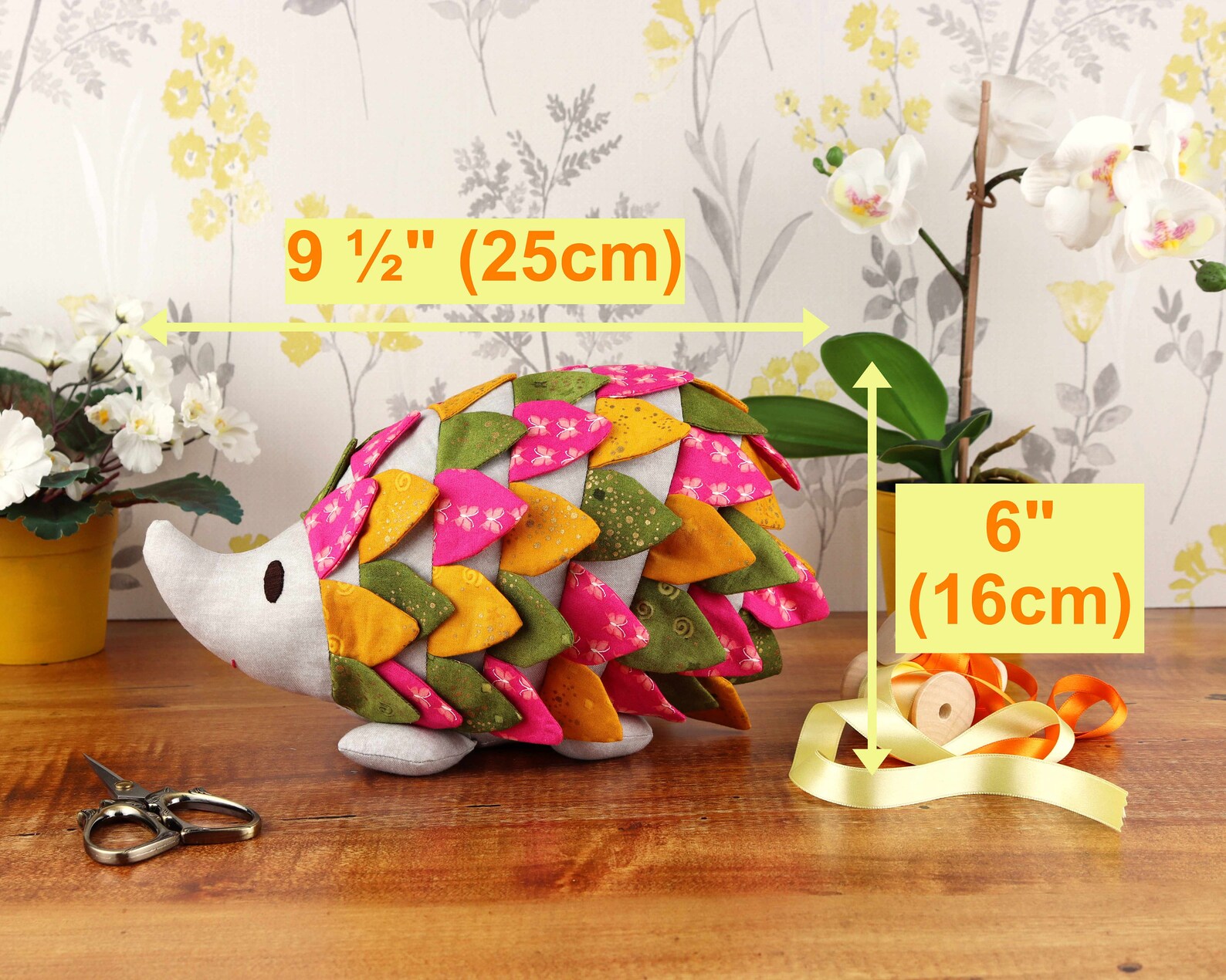 Plush Hedgehog Sewing Pattern and Tutorial, Stuffie Pdf Pattern for ...