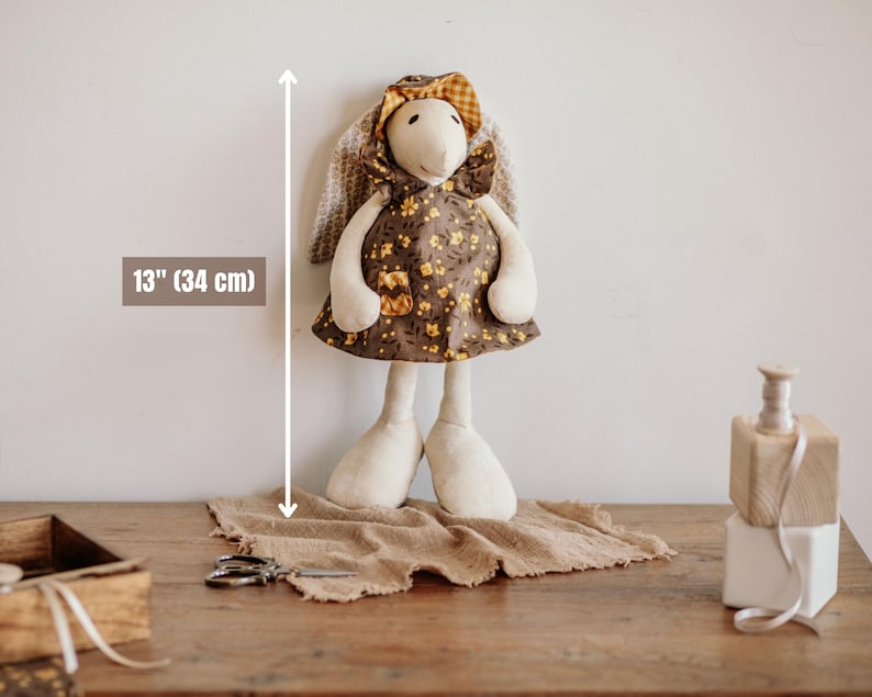Memory Bunny Sewing Pattern, Plush Rabbit With Clothes Tutorial to Sew ...