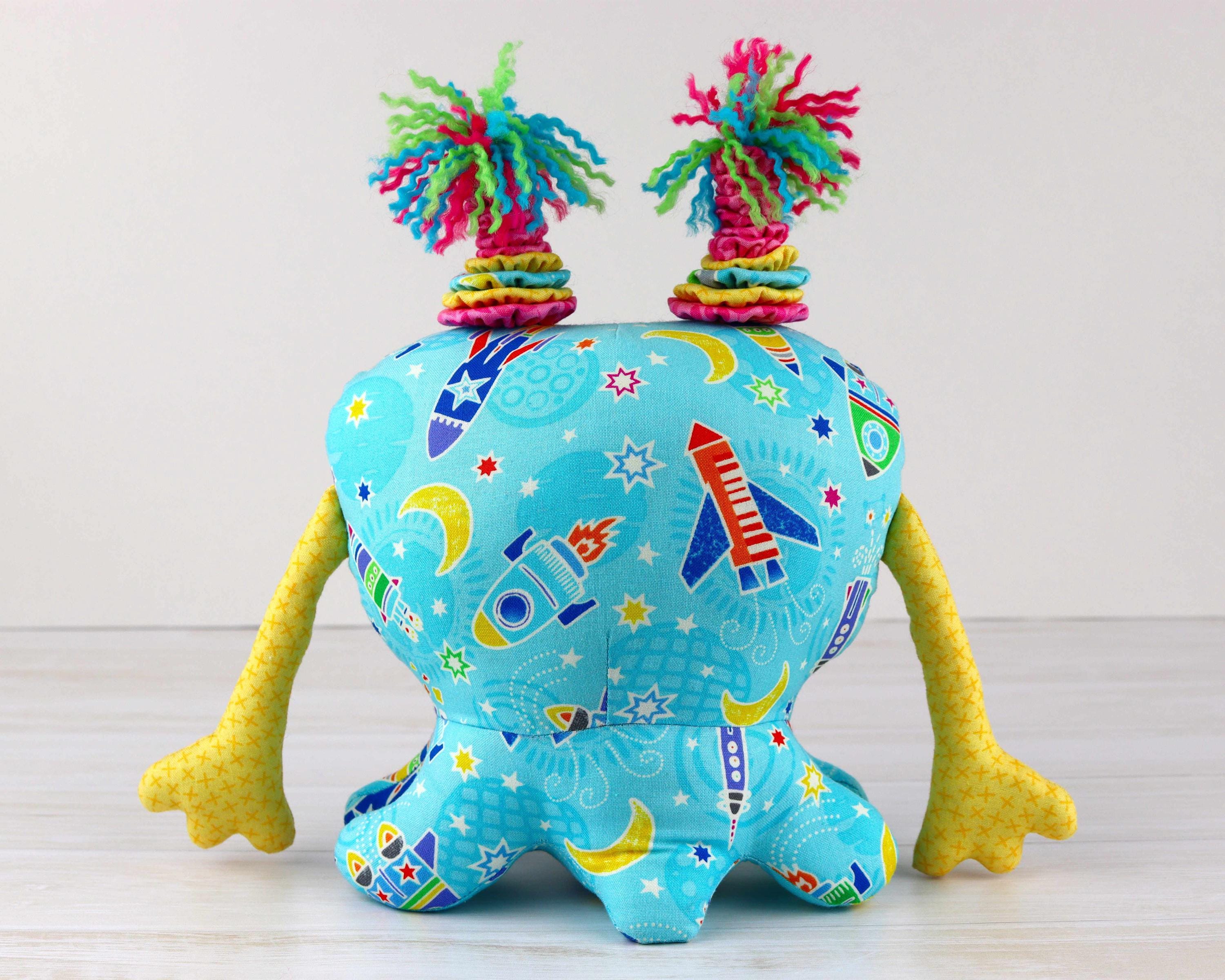 Plushie Monster Doll Sewing Pattern, Plush Toy Sewing Tutorial for ...