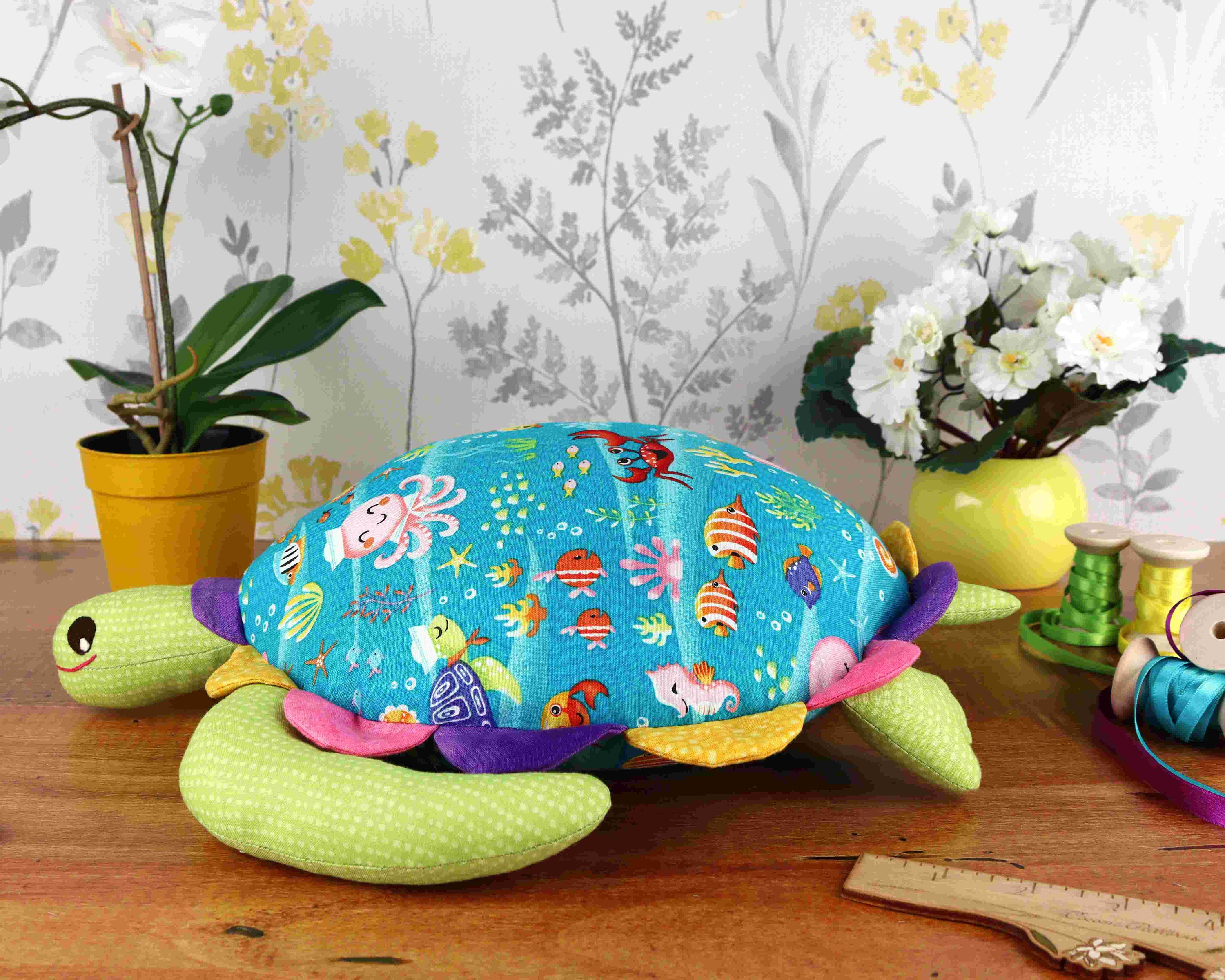 Stuffed Turtle Pdf Sewing Pattern & Tutorial, Plushie Pattern and ...