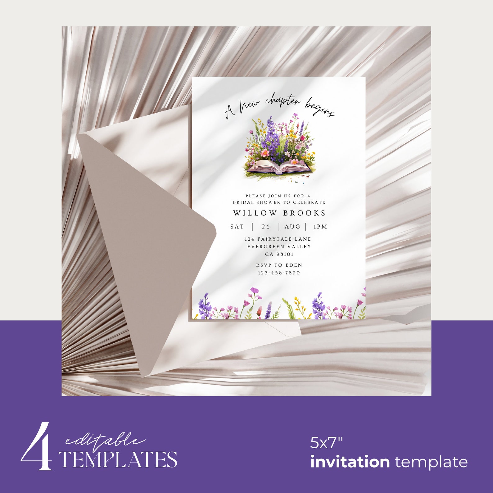 Storybook Invite Bundle, A New Chapter Begins Invitation, Instant ...