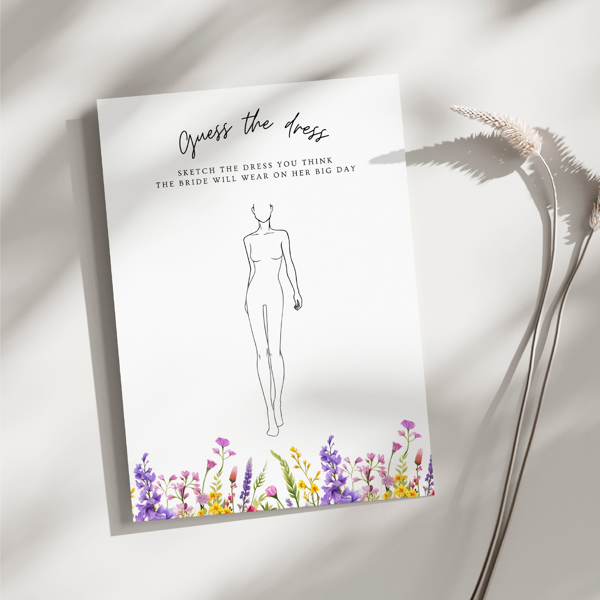 Storybook Bridal Shower Games, Guess the Dress Template, A New Chapter ...