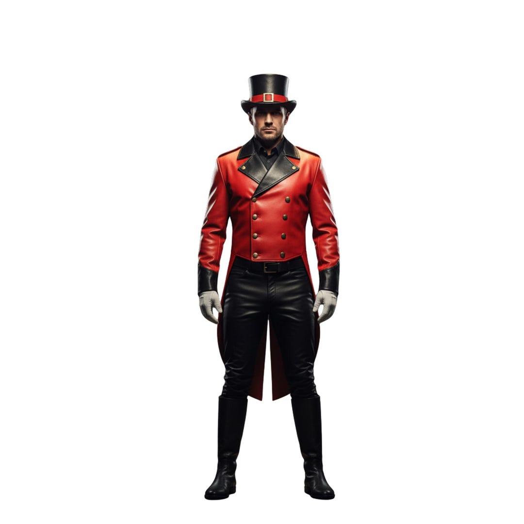 Men's Red Ringmaster Tailcoat – Victorian Circus Costume - Etsy