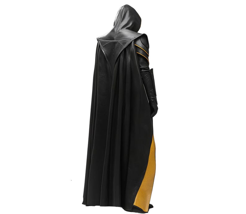 Leather Hooded Cloak With Armor: Medieval Cosplay Costume - Etsy