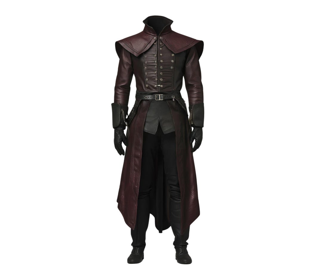 Handmade Leather Phantom Lord Coat: Ren Faire Medieval Cosplay - Etsy