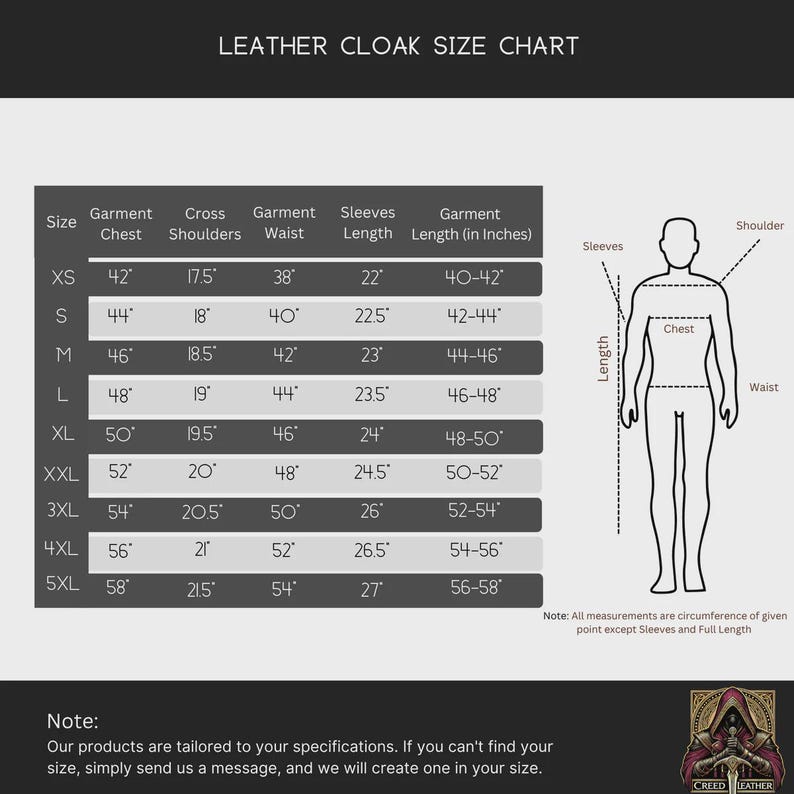 Crimson Leather Hooded Cloak: Medieval Witch Trials Robe - Cosplay LARP ...