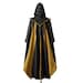 Handmade Leather Hooded Cloak: Yellow & Black Medieval Costume - Etsy