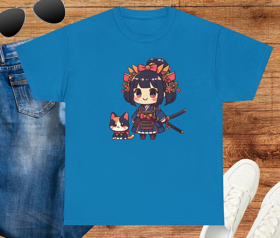 Cute Chibi Character Unisex Tee, Perfect for Anime Fans, Casual Style ...