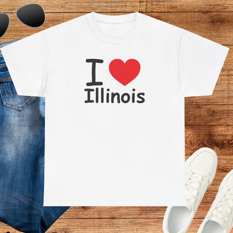 I Love Illinois - Etsy