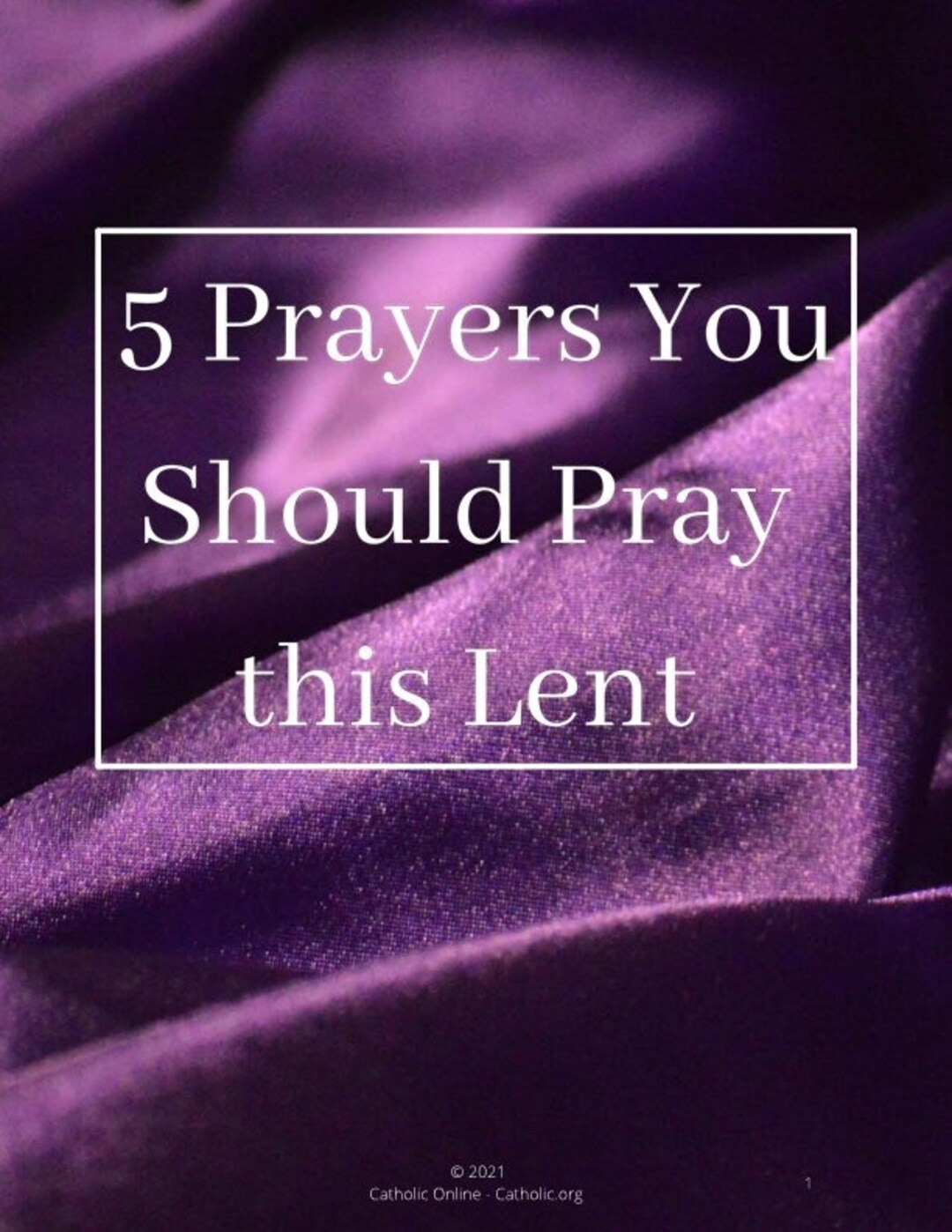 Lent - 5 Prayers You Should Pray This Lent Instant Digital Download - Etsy