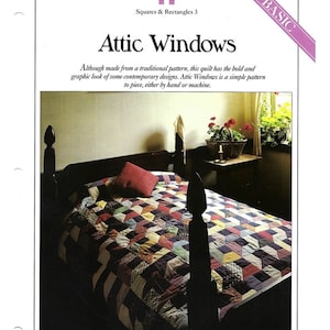 Quilt Pattern Vintage Attic Windows 1992 Instant Download PDF Format - Etsy