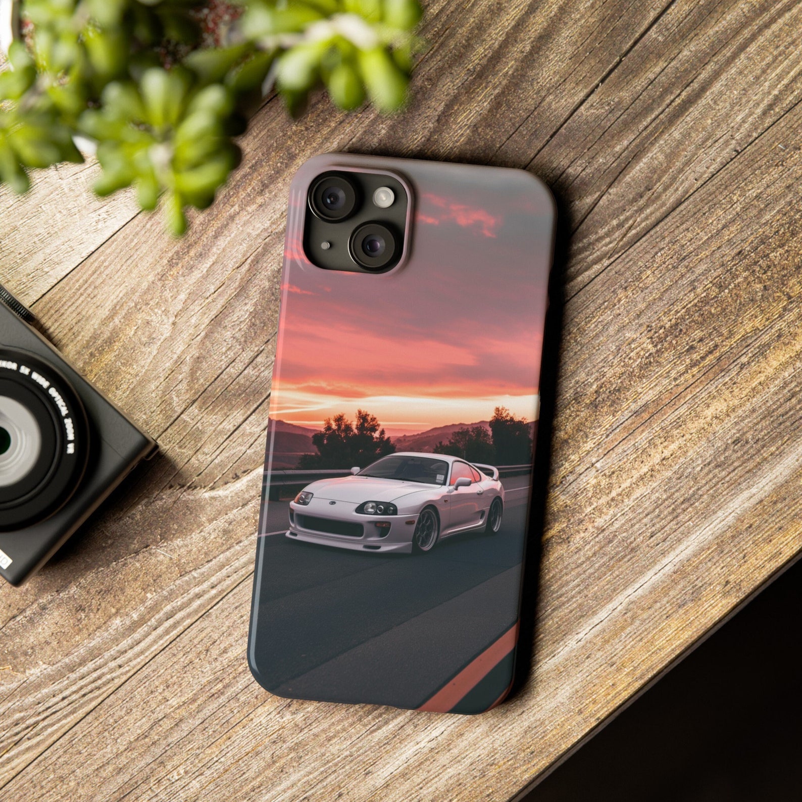 Toyota Supra MK4 / MK4 Supra A80 Pink Sunset Highway Aesthetic Phone ...