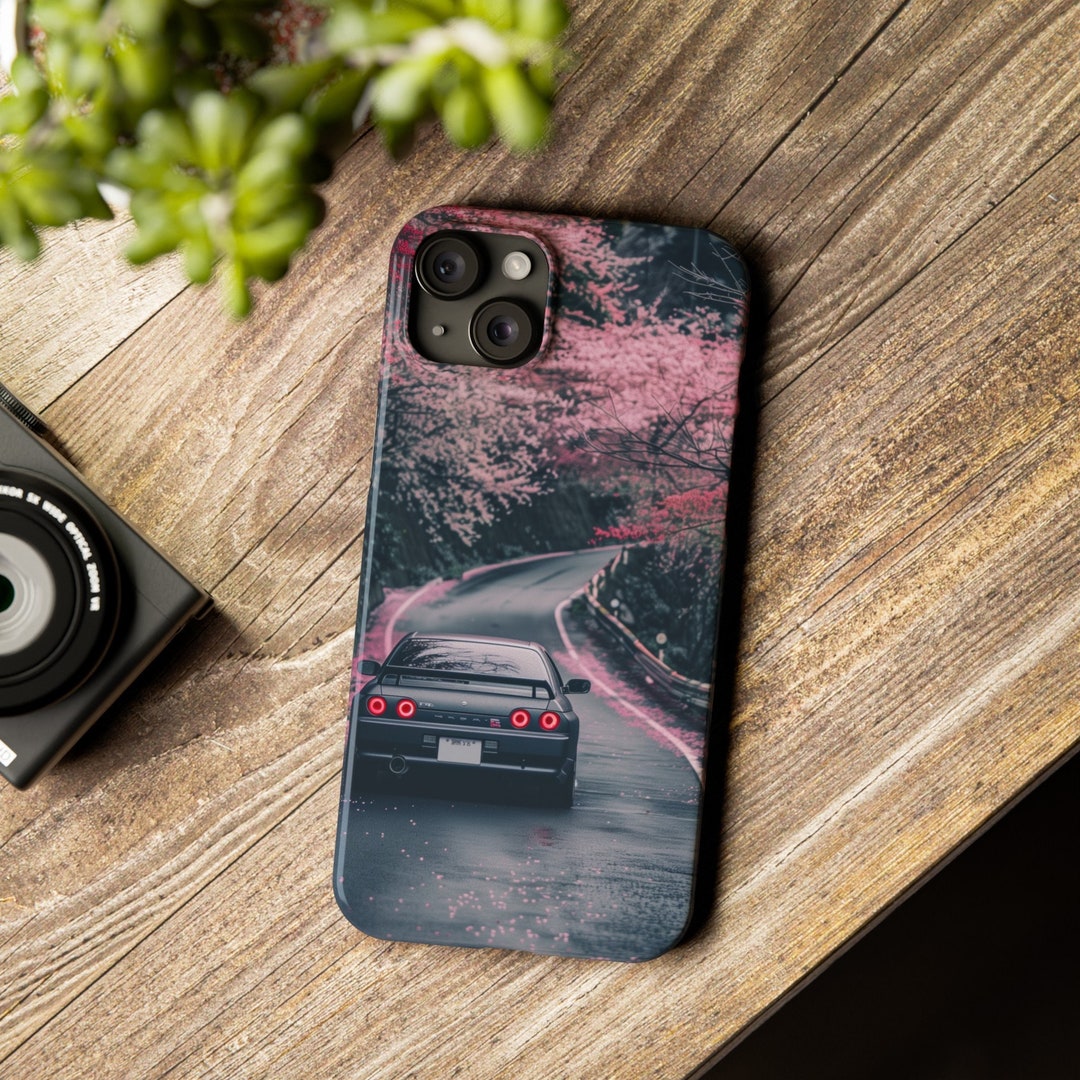Nissan R32 GTR Skyline in Cherry Blossom Forest Aesthetic Phone Case ...