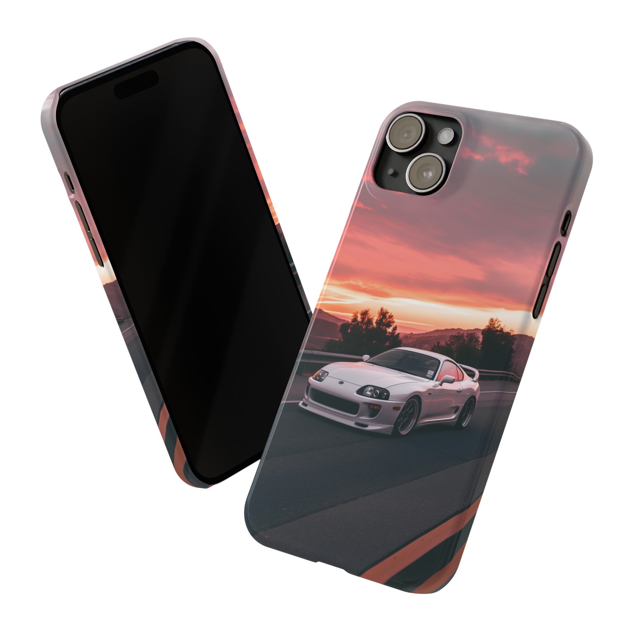 Toyota Supra MK4 / MK4 Supra A80 Pink Sunset Highway Aesthetic Phone ...