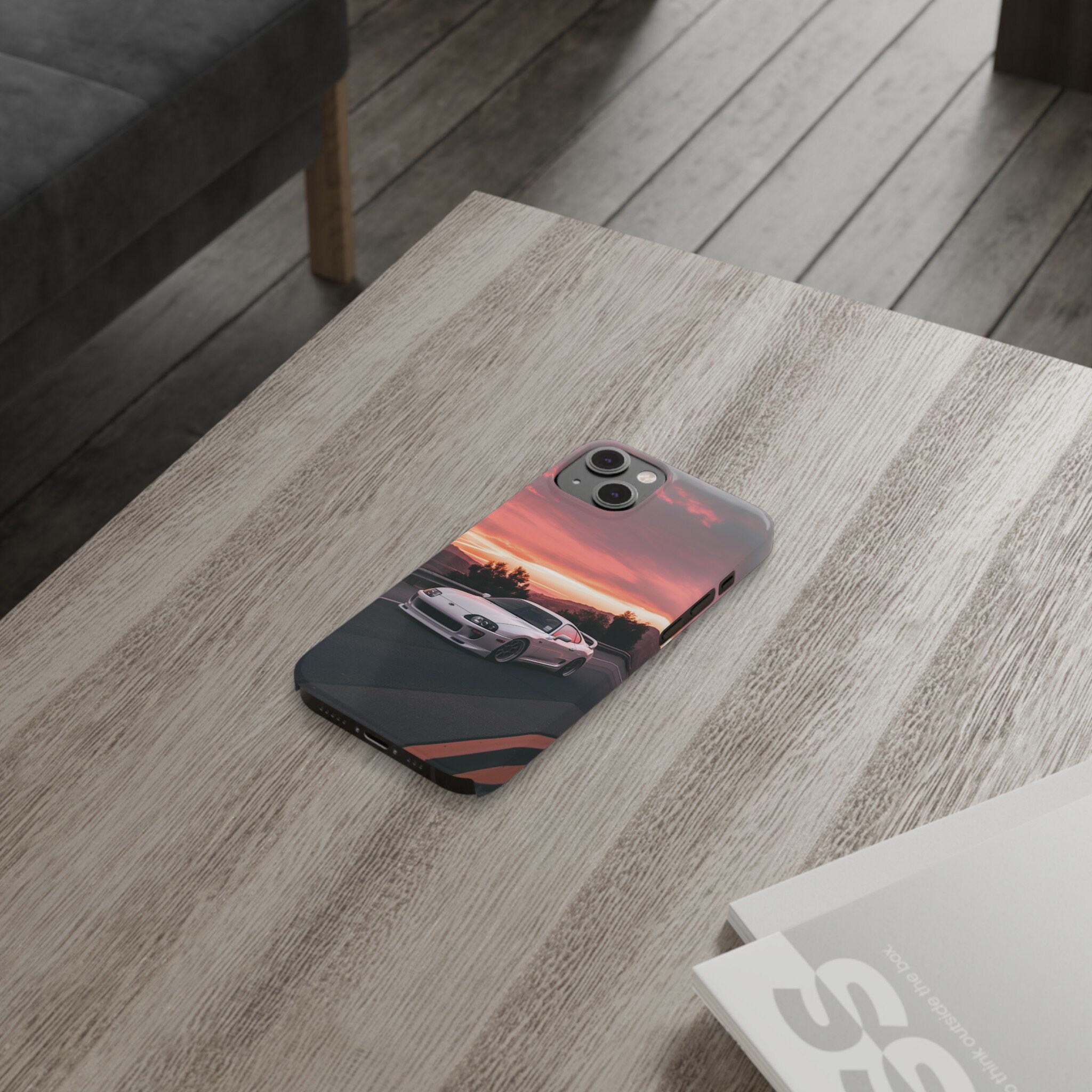 Toyota Supra MK4 / MK4 Supra A80 Pink Sunset Highway Aesthetic Phone ...