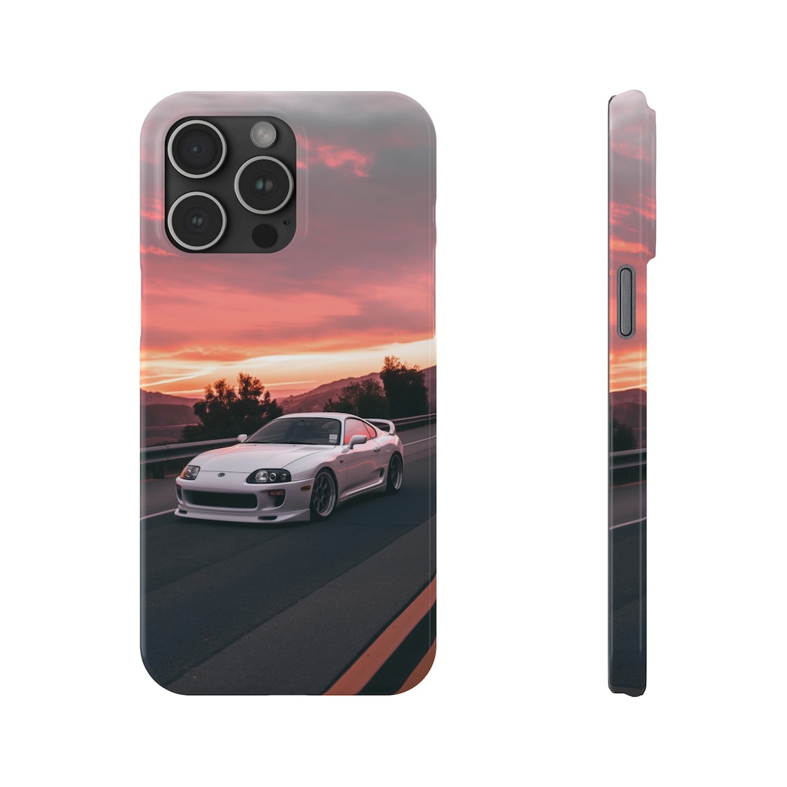 Toyota Supra MK4 / MK4 Supra A80 Pink Sunset Highway Aesthetic Phone ...