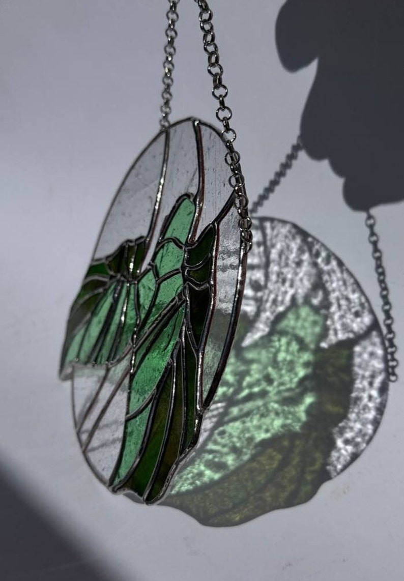 Stained Glass Handmade Stained Glass Art Art Glass Stained Glass Plants ...