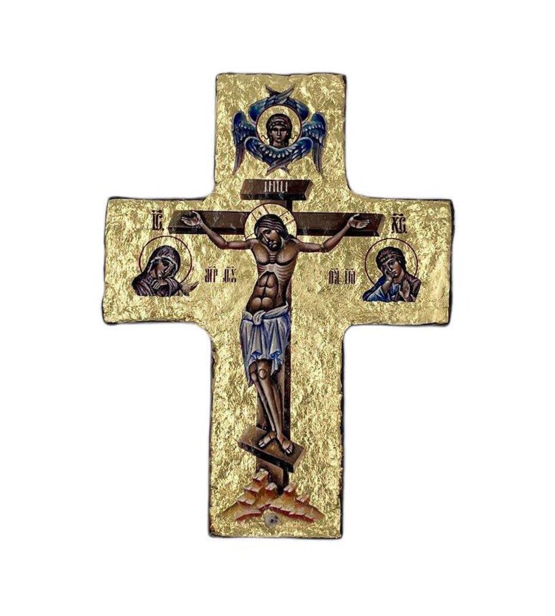 Crucifixion of Jesus Christ - Greek Orthodox Cross, Byzantine Icon ...