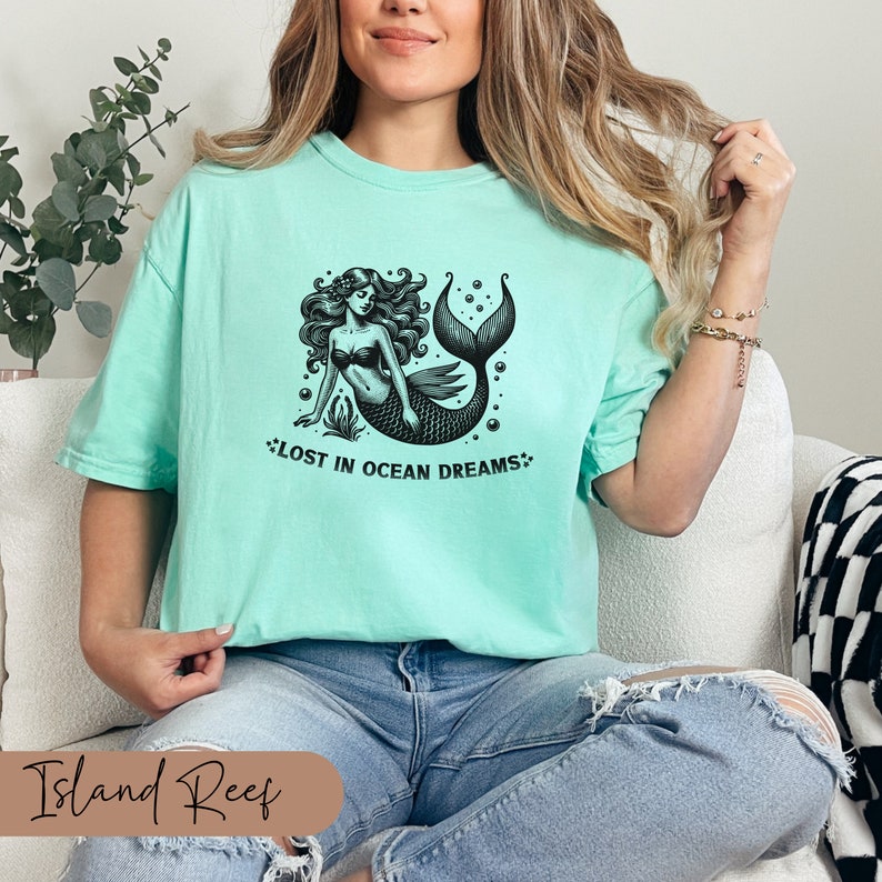 Mermaidcore Clothing Mermaid Top Ocean Inspired Style Mermaid Shirt ...