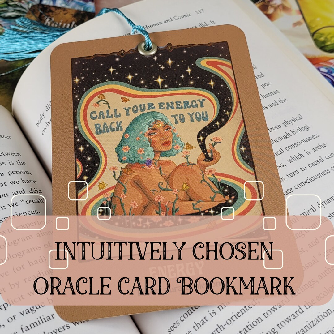 Intuitively Chosen Oracle Card Bookmark Mystery Tasseled Bookmark ...