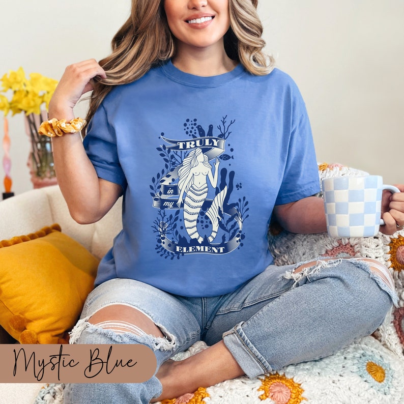 Mermaidcore Clothing Mermaid Top Ocean Inspired Style Mermaid Shirt ...