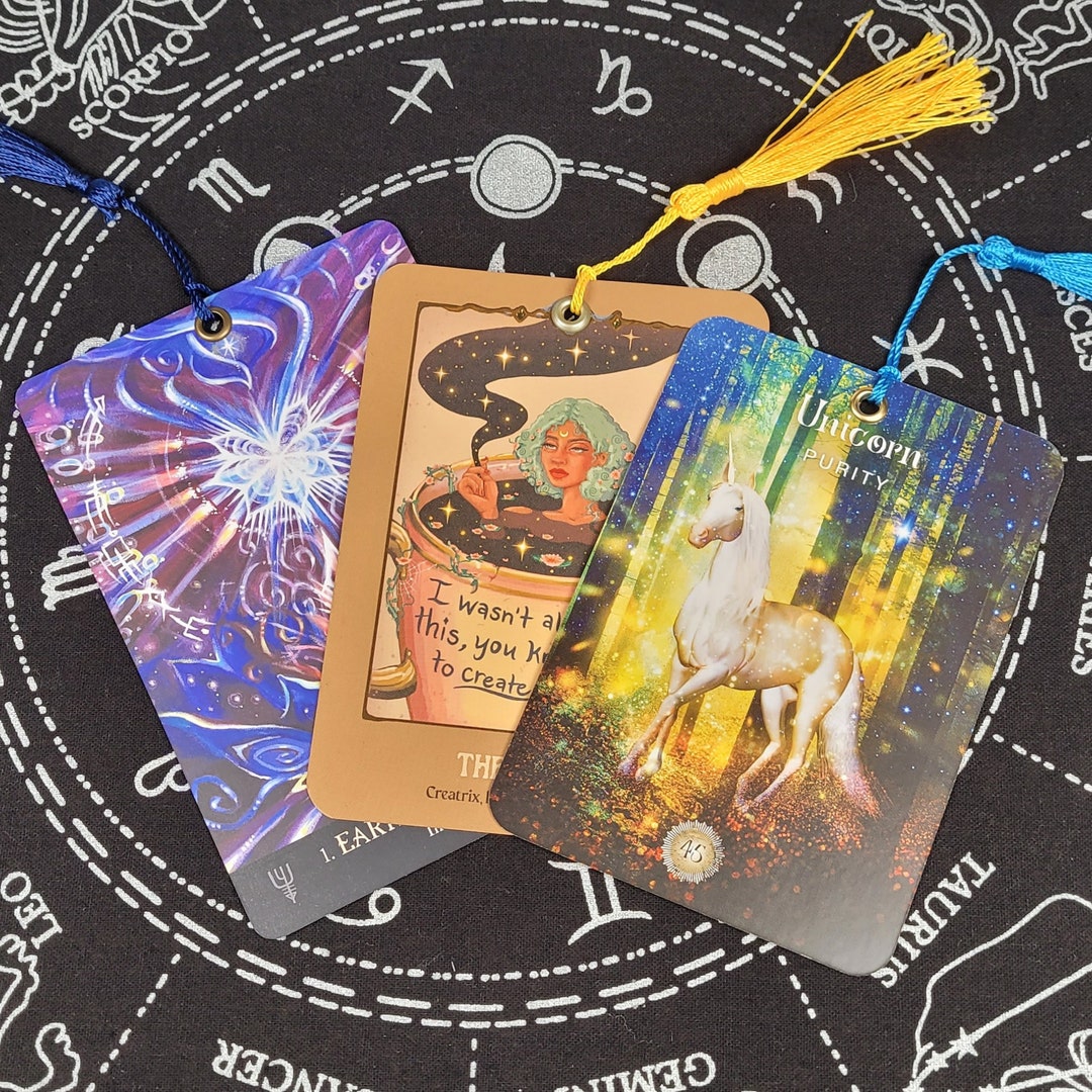 Intuitively Chosen Oracle Card Bookmark Mystery Tasseled Bookmark ...