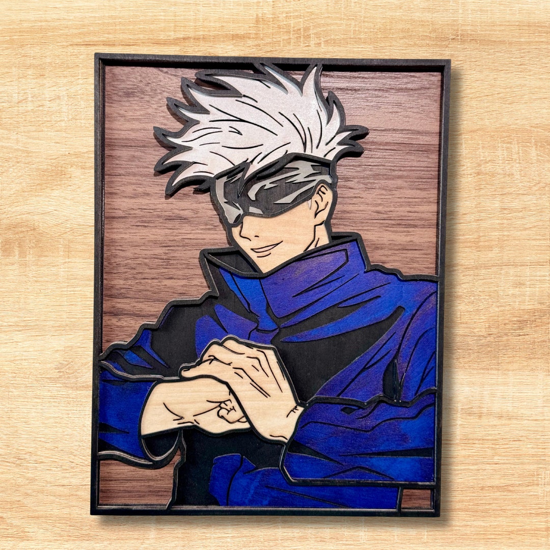 JJK Art, Layered Art, Wood Art, Anime Art, Anime Fan Art, Anime Wood ...