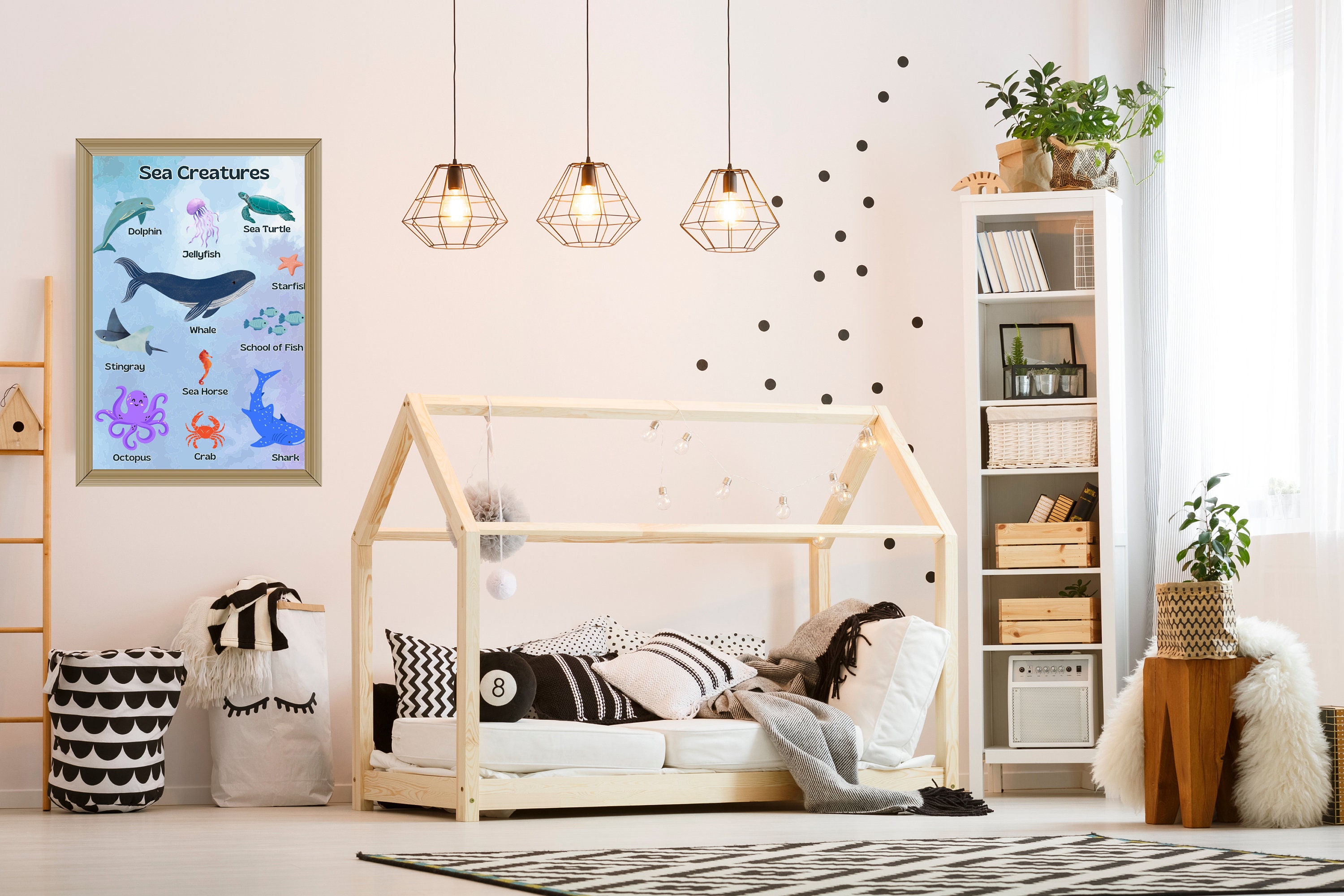 Sea Creatures, Ocean Animals, Poster, Digital Download, Printable Wall ...