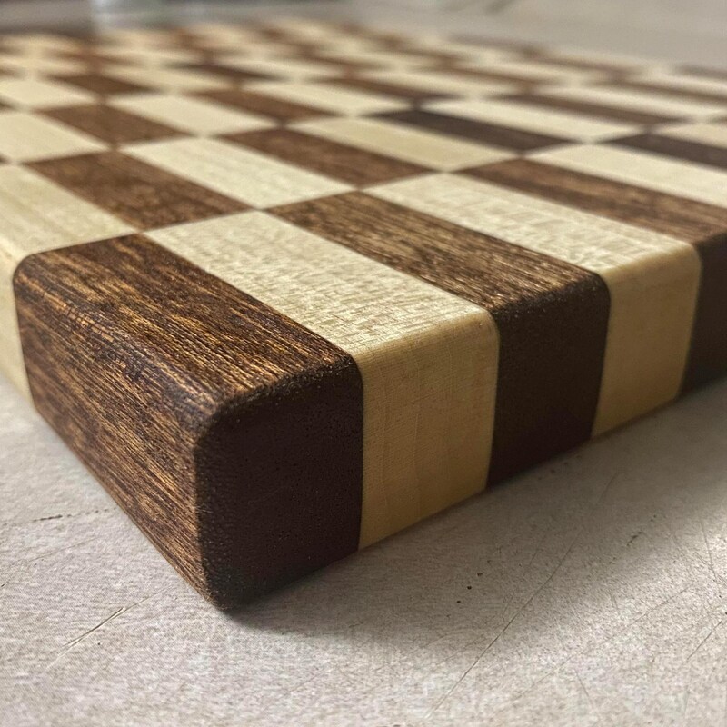 Wood Checker Board - Etsy