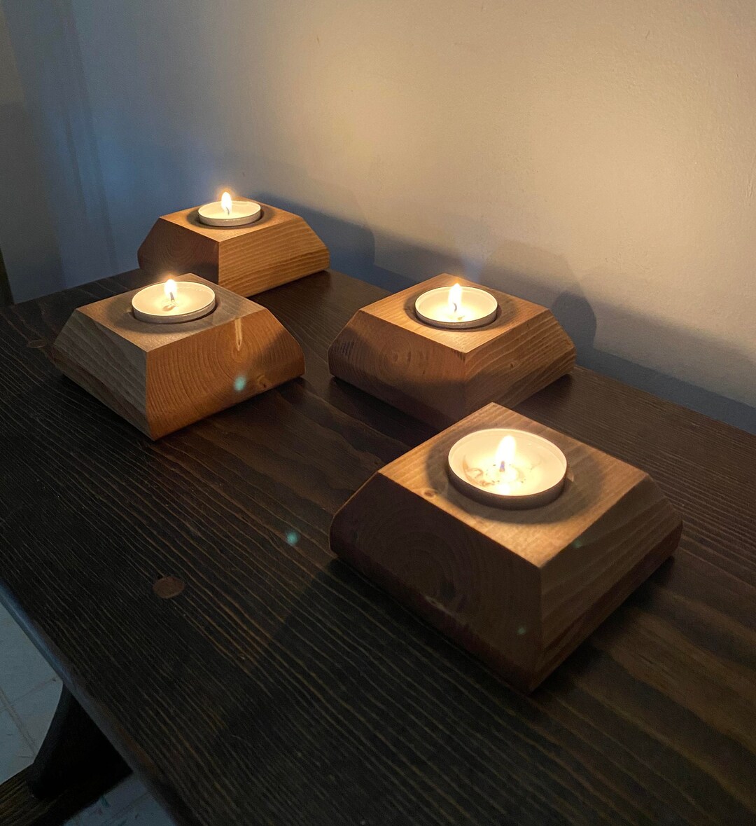 Handmade Candle Holder (set of 4) - Etsy