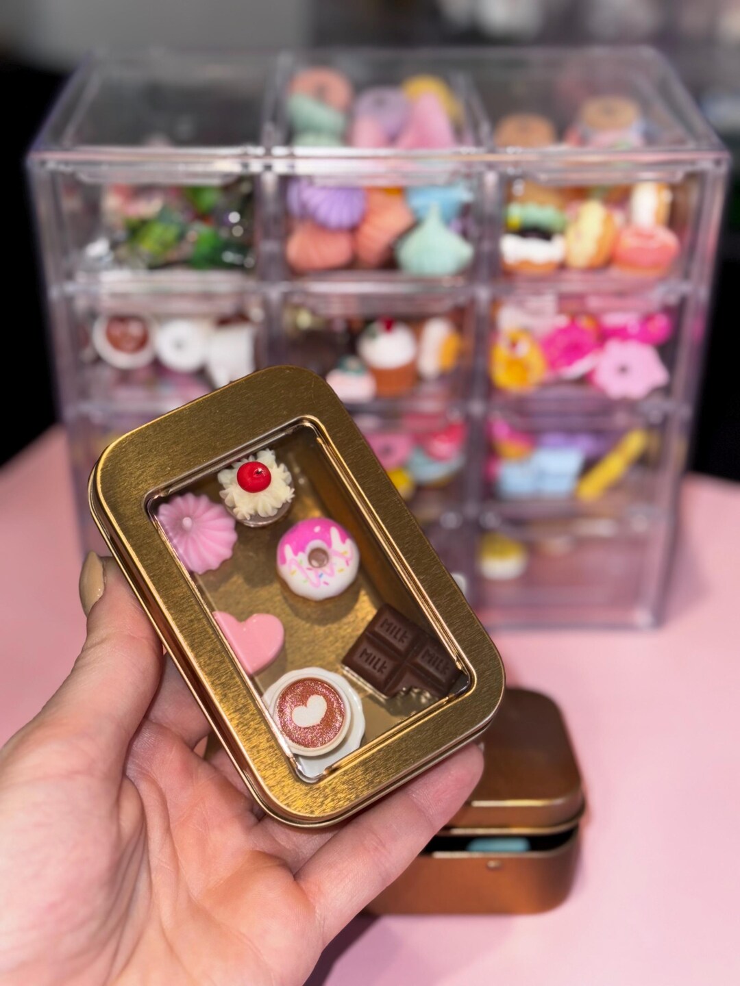 Sweet Treat Collection (items Vary ) Gold Window Tin - Etsy