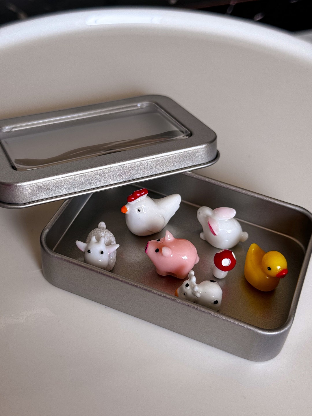 Magnetic Farm Animals With Window Tin - Etsy