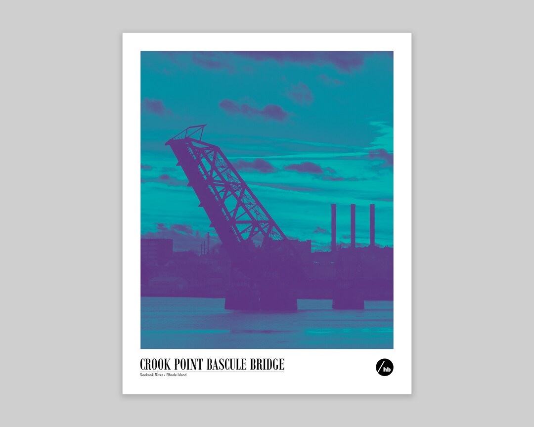 Crook Point Bascule Bridge (rhode Island's Best Bridges) - Etsy