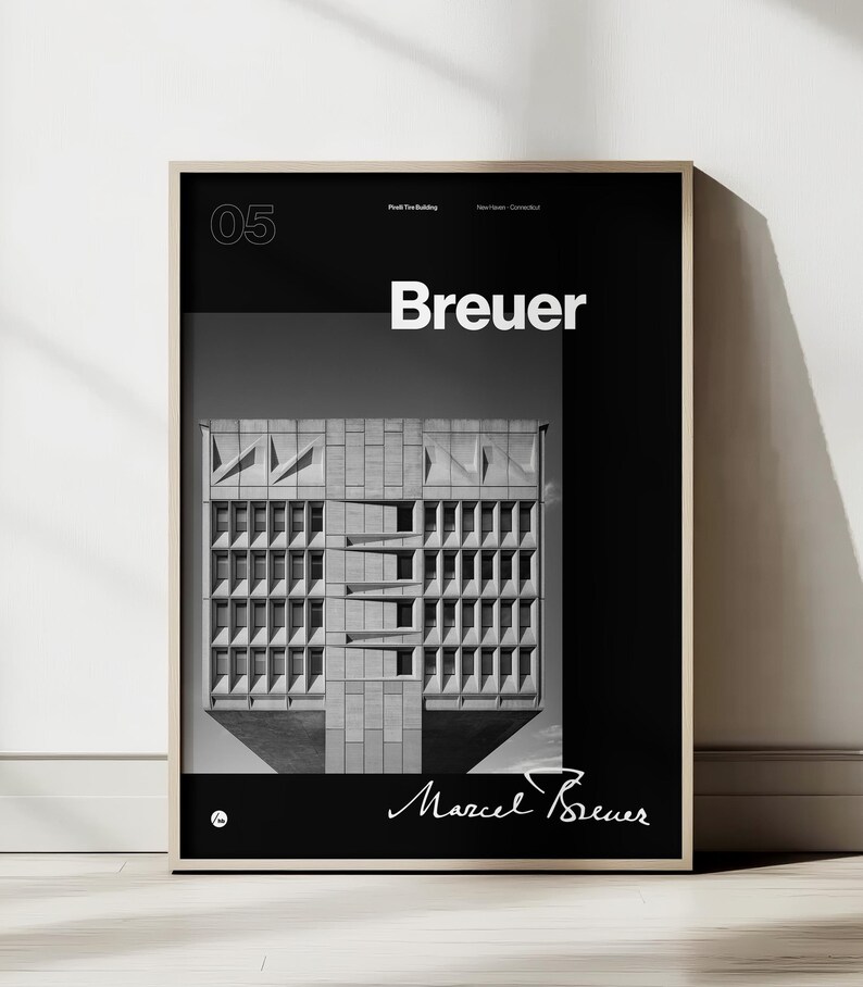 Breuer [architecture Masters Poster Series 05] - Etsy