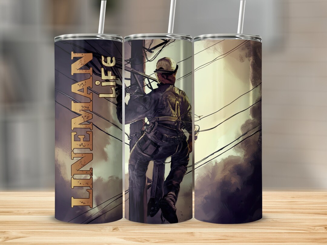 Personalized Lineman Metal Wall With Led Lights, Custom Lineman Last ...