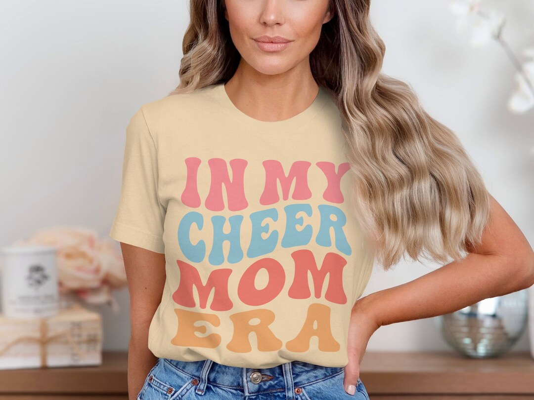 In My Cheer Mom Era T-shirt, Cheer Mom Cool Gift, Fun Cheer Mom Tee ...