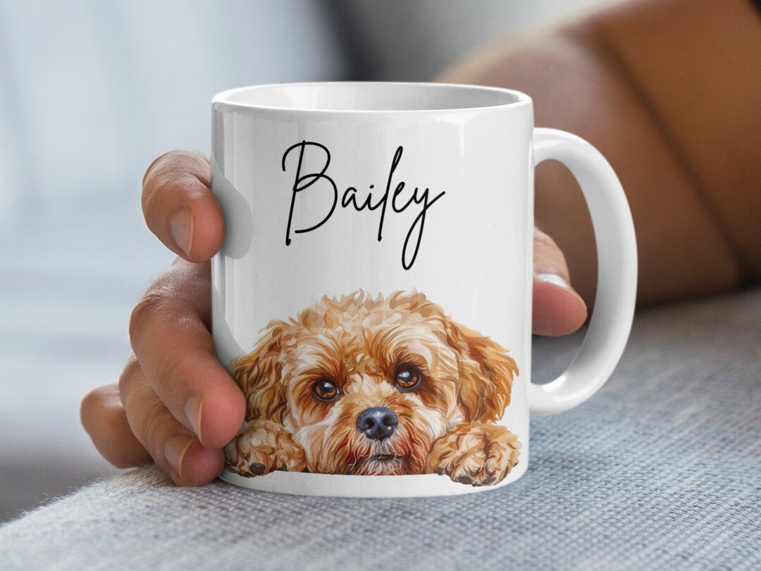 Personalized Pet Mug: Custom Watercolor Dog Coffee Mug - Etsy