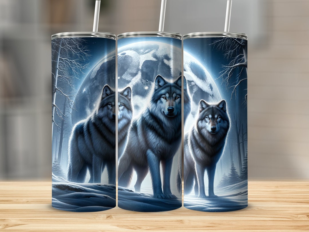 Wolf Pack Family Tumbler Wolf Family Spooky Season Tumbler Halloween ...
